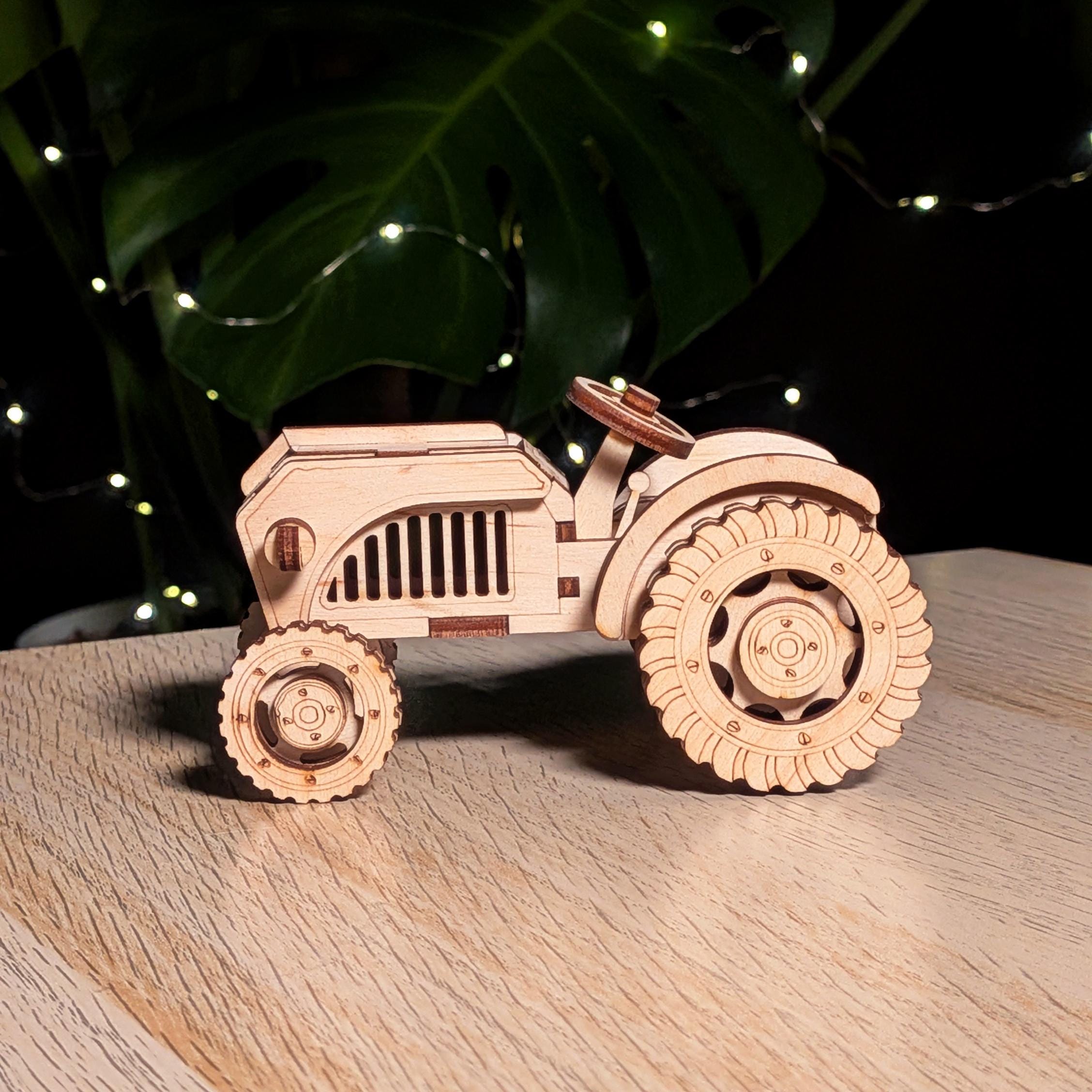 Tractor Laser Cut File, SVG Farm Vehicle 3d Puzzle Vector Plan for ...
