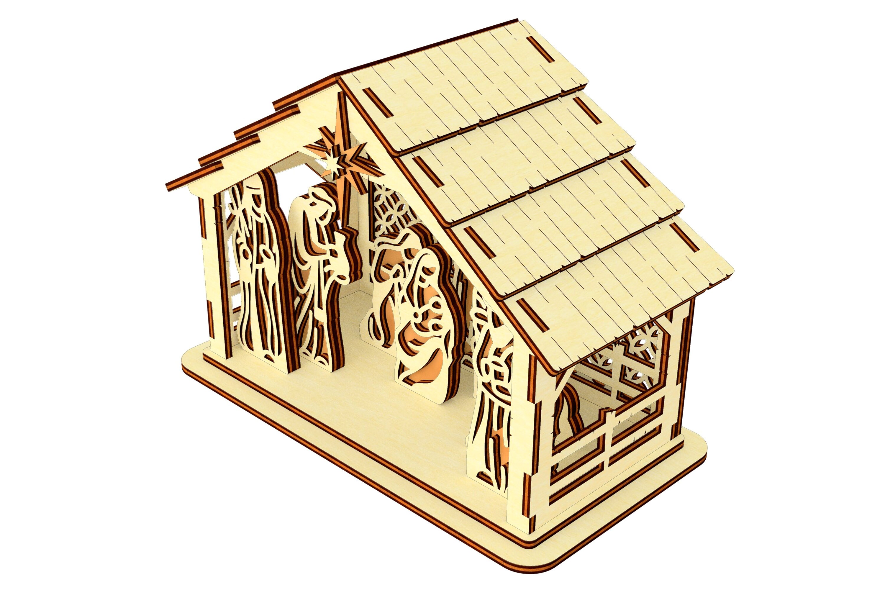 Nativity Scene Laser File SVG Plan for Laser Cutting - Etsy