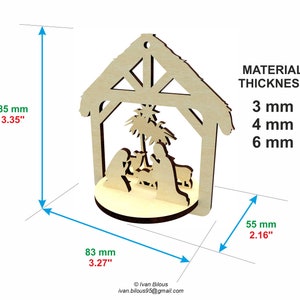 Laser Cut Nativity Scene Dxf Files for Laser Files Jesus Dxf - Etsy