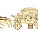 Carriage - SVG Laser Cut Files, Nomad Caravan Wagon With Horses ...