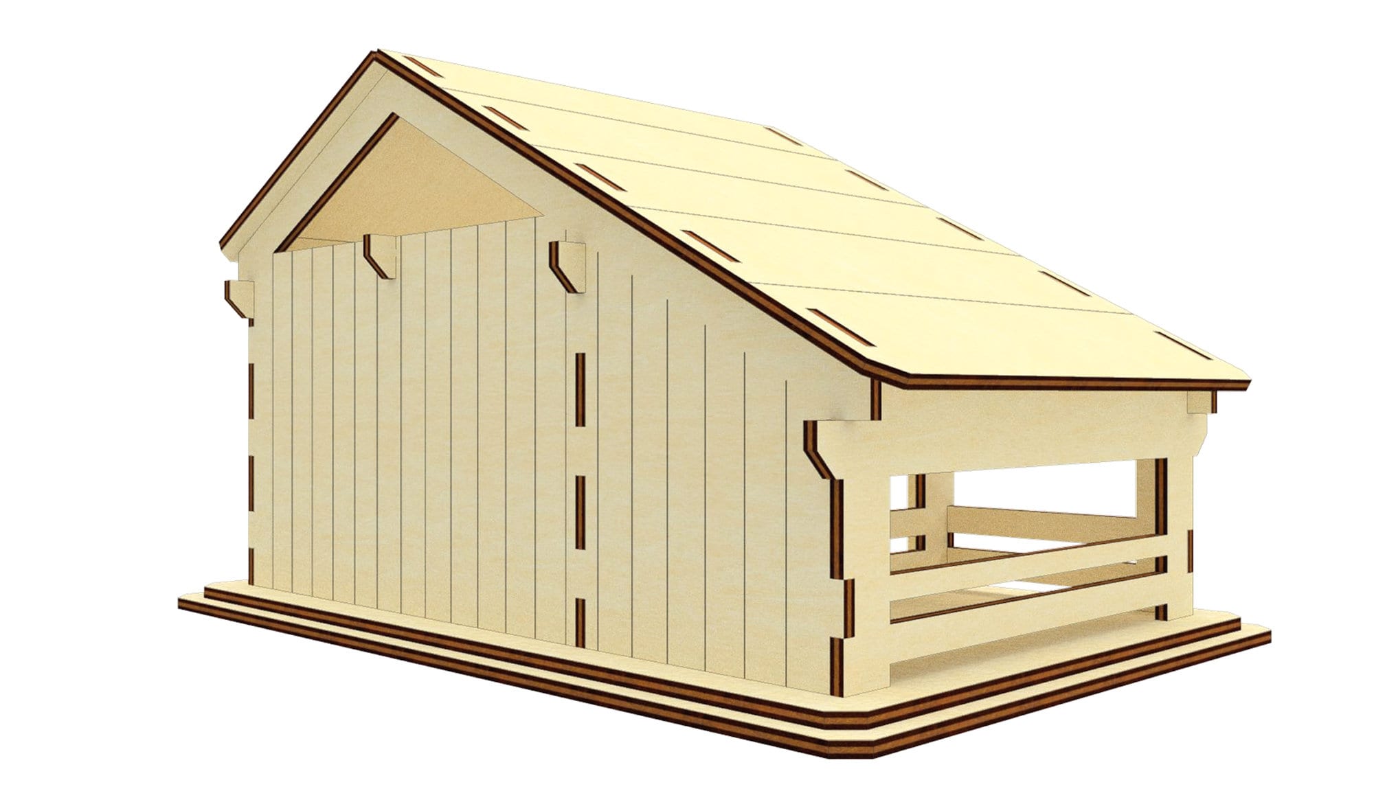 Nativity Scene Barn Laser Cut File Glowforge Pattern - Etsy UK