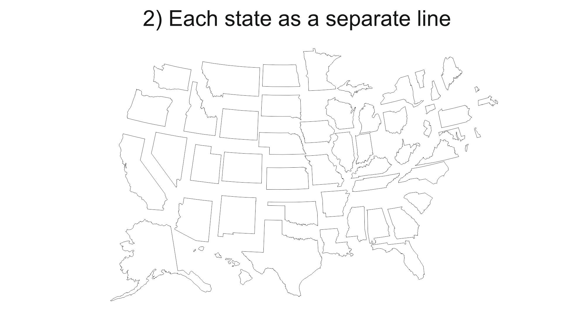 Laser Cut Usa Map Svg Glowforge File Dxf Usa Map by States - Etsy Hong Kong