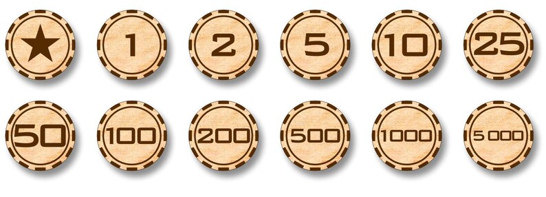 Laser Cut Wood Dxf Files for Laser Engraved Poker Chips Laser | Etsy Canada