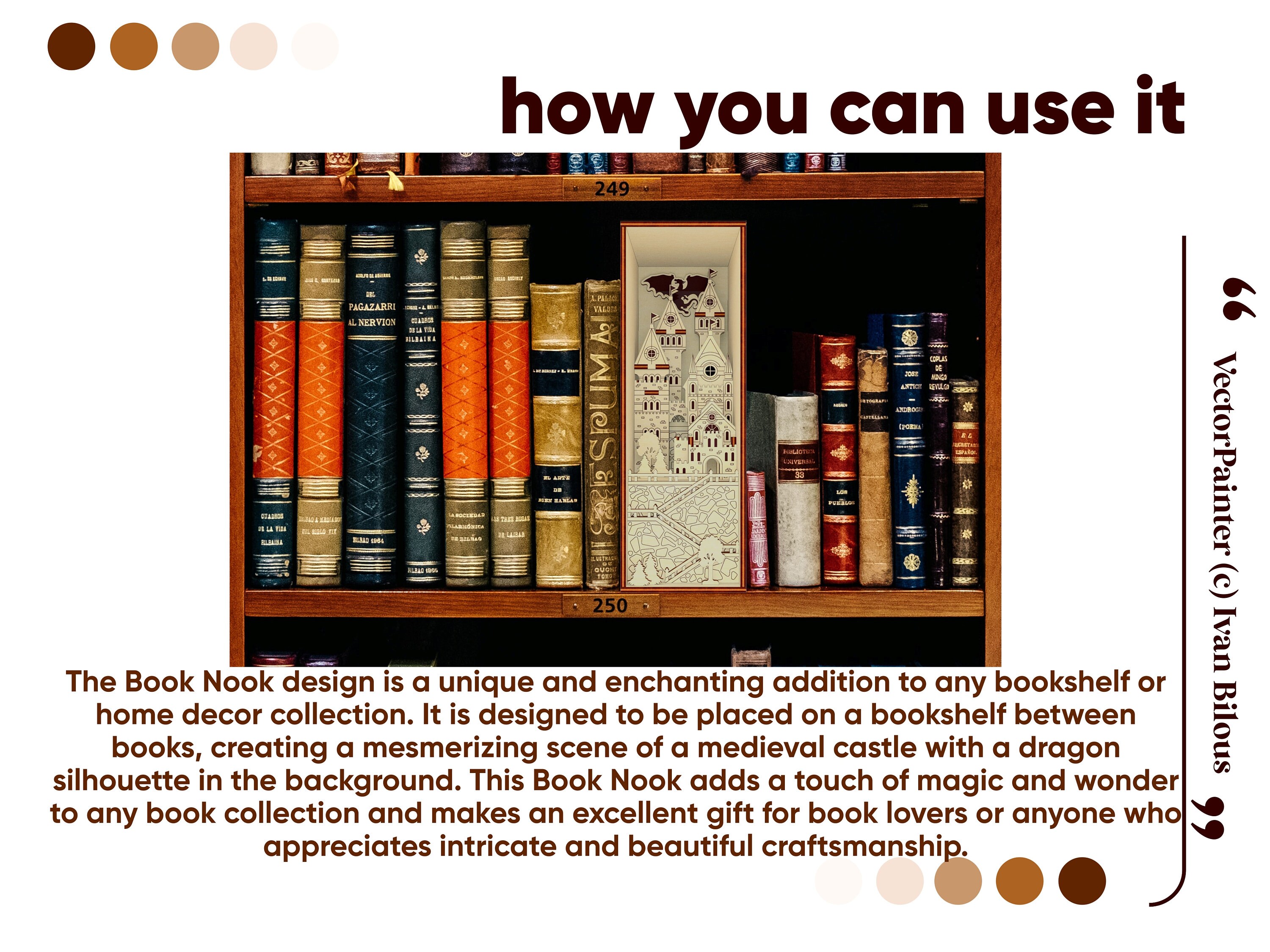 Book Nook Castle SVG Laser Cut File Medieval Book Nook - Etsy Australia