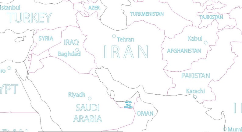 World Map Laser Cut File Laser Engraving Pattern - Etsy