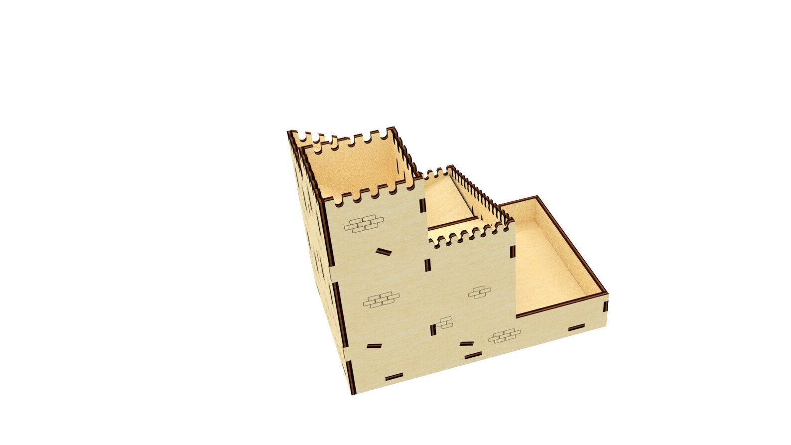 Laser cut model dice tower dxf files for laser engraved cnc | Etsy