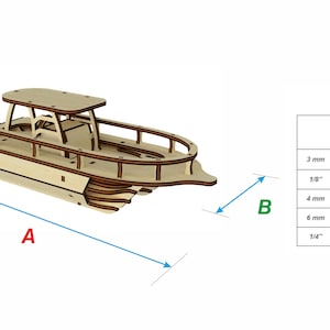 Ship Boat - SVG Laser Cut File, 3d Puzzle Plan for Laser Cutting ...