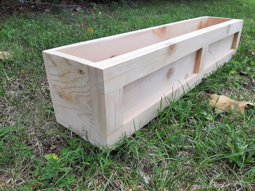Wood Window Box | Cedar Planter for Flowers - Etsy