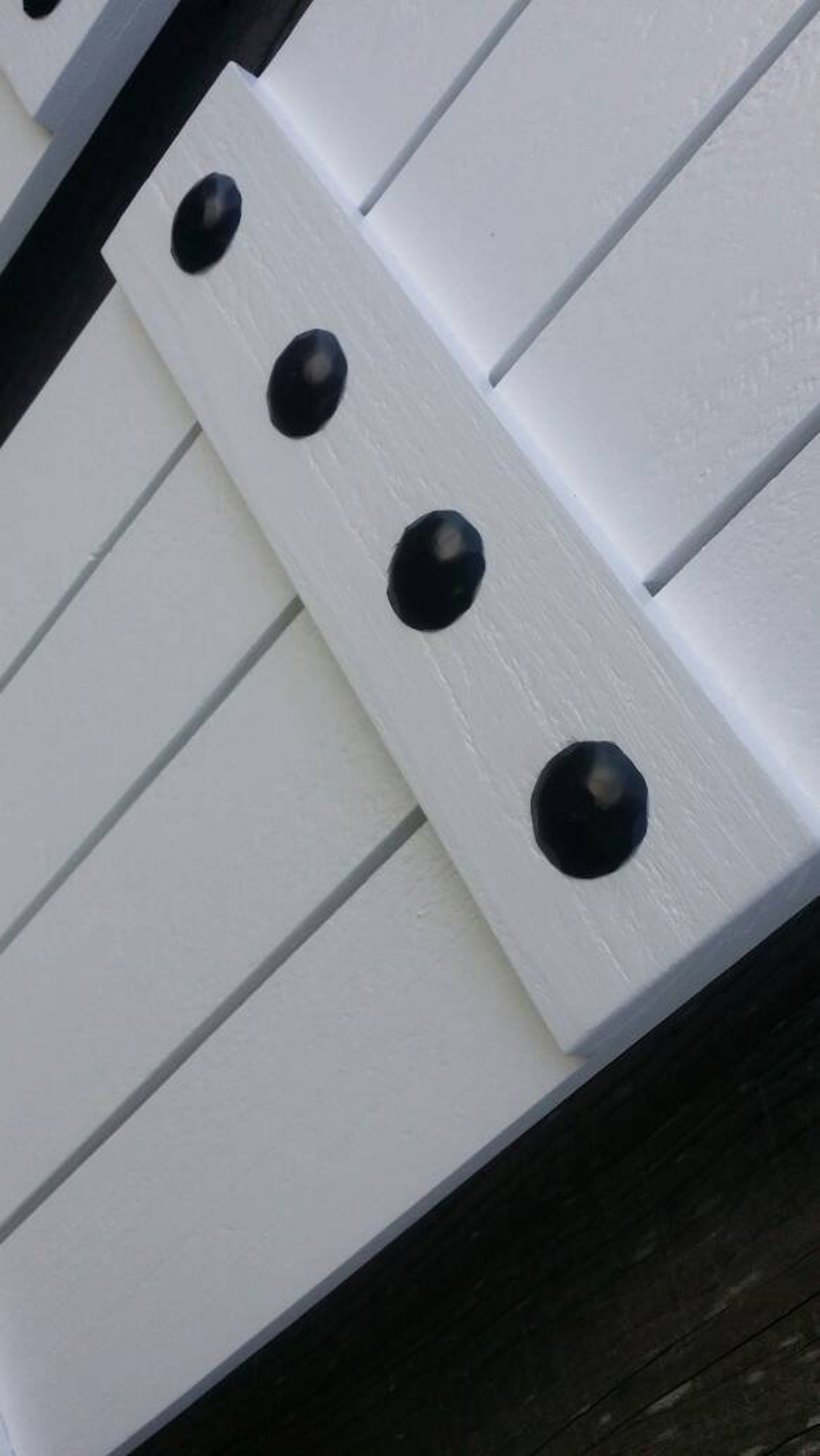 Wood Shutters 2 Board and Batten Exterior Cedar Shutters With Black ...