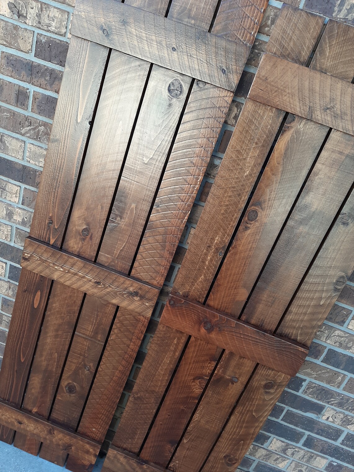 Shutters 4 Exterior Wood Shutters Board and Batten Cedar - Etsy