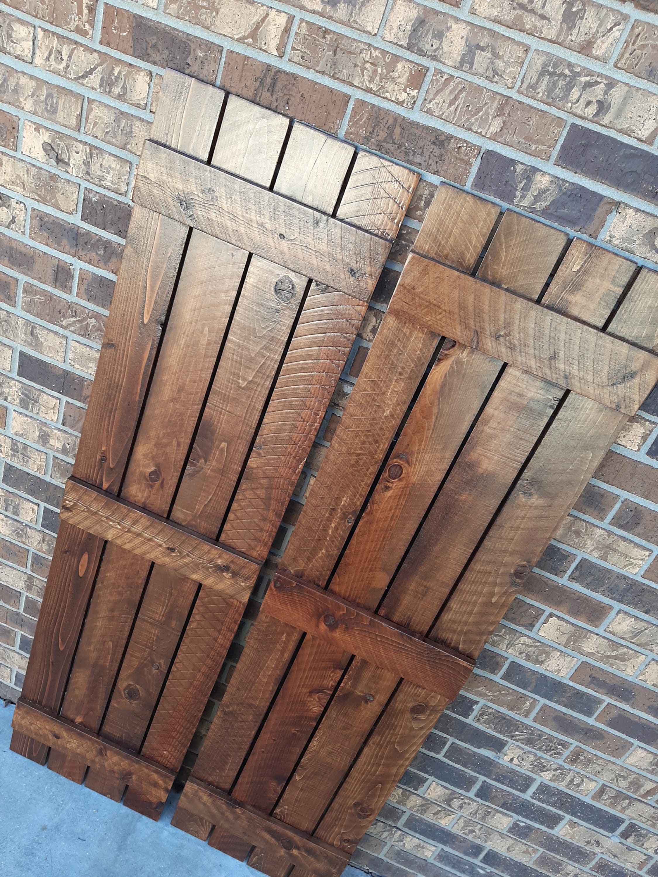 Shutters 4 Exterior Wood Shutters - Board and Batten - Cedar Shutters ...