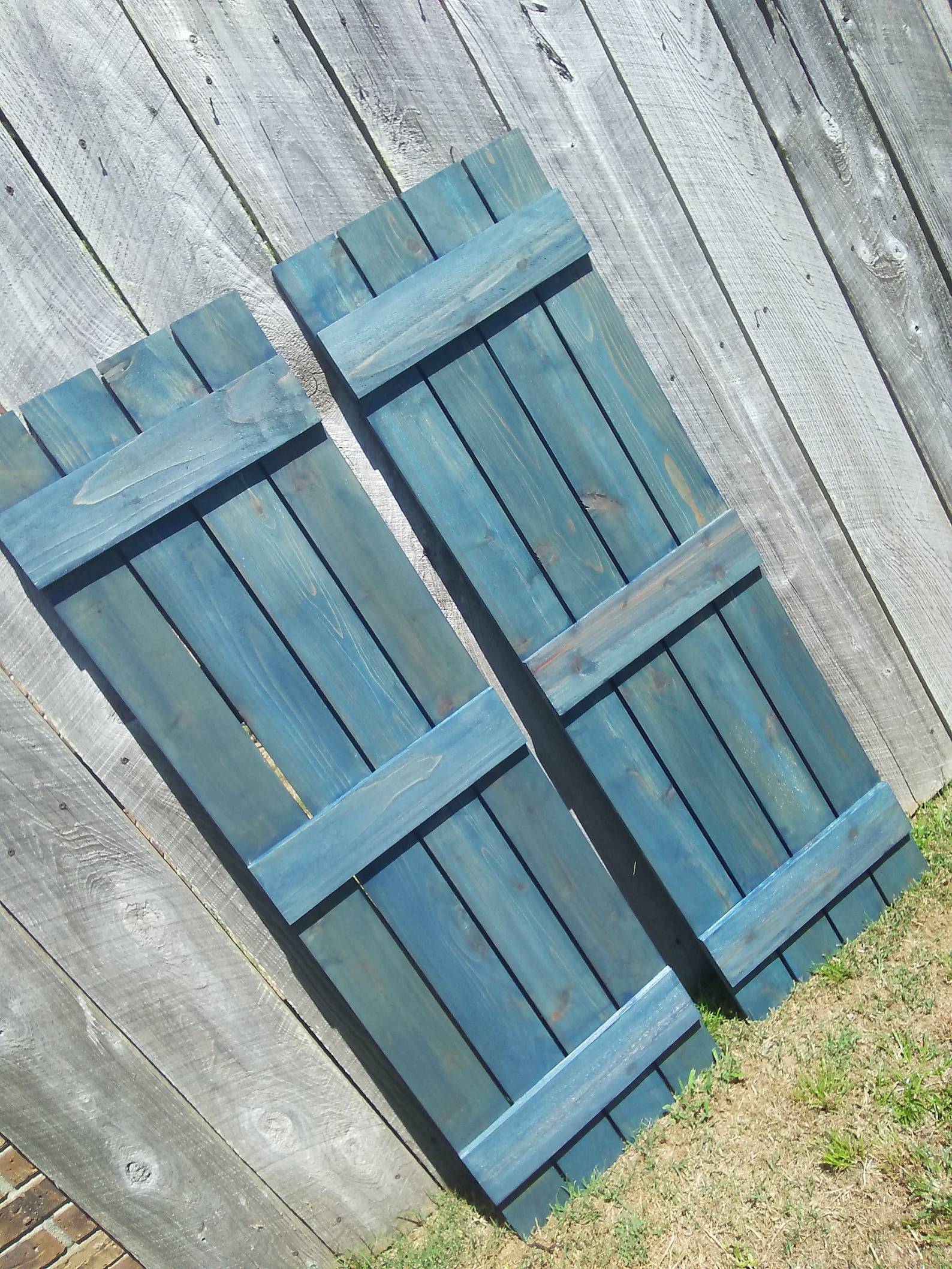 Window Shutters 2 Exterior Cedar Shutters Board and Batten - Etsy