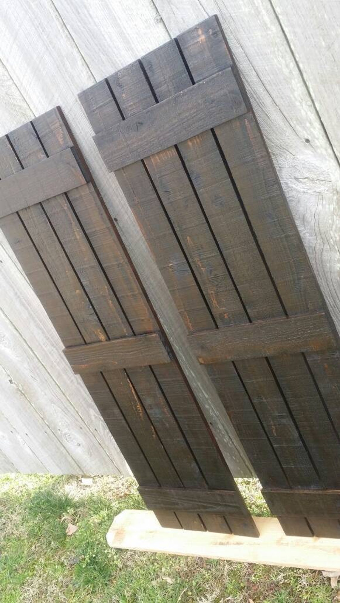 Wood Shutters Wood Shutters 6 Exterior Rustic Cedar Shutters - Etsy