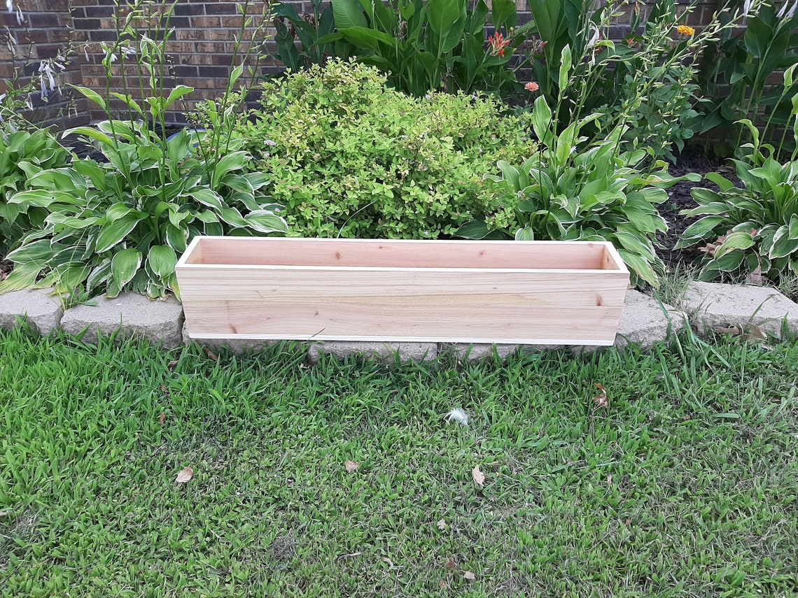Window Box Wood Planter Cedar Flower Box Window Planter Box - Etsy