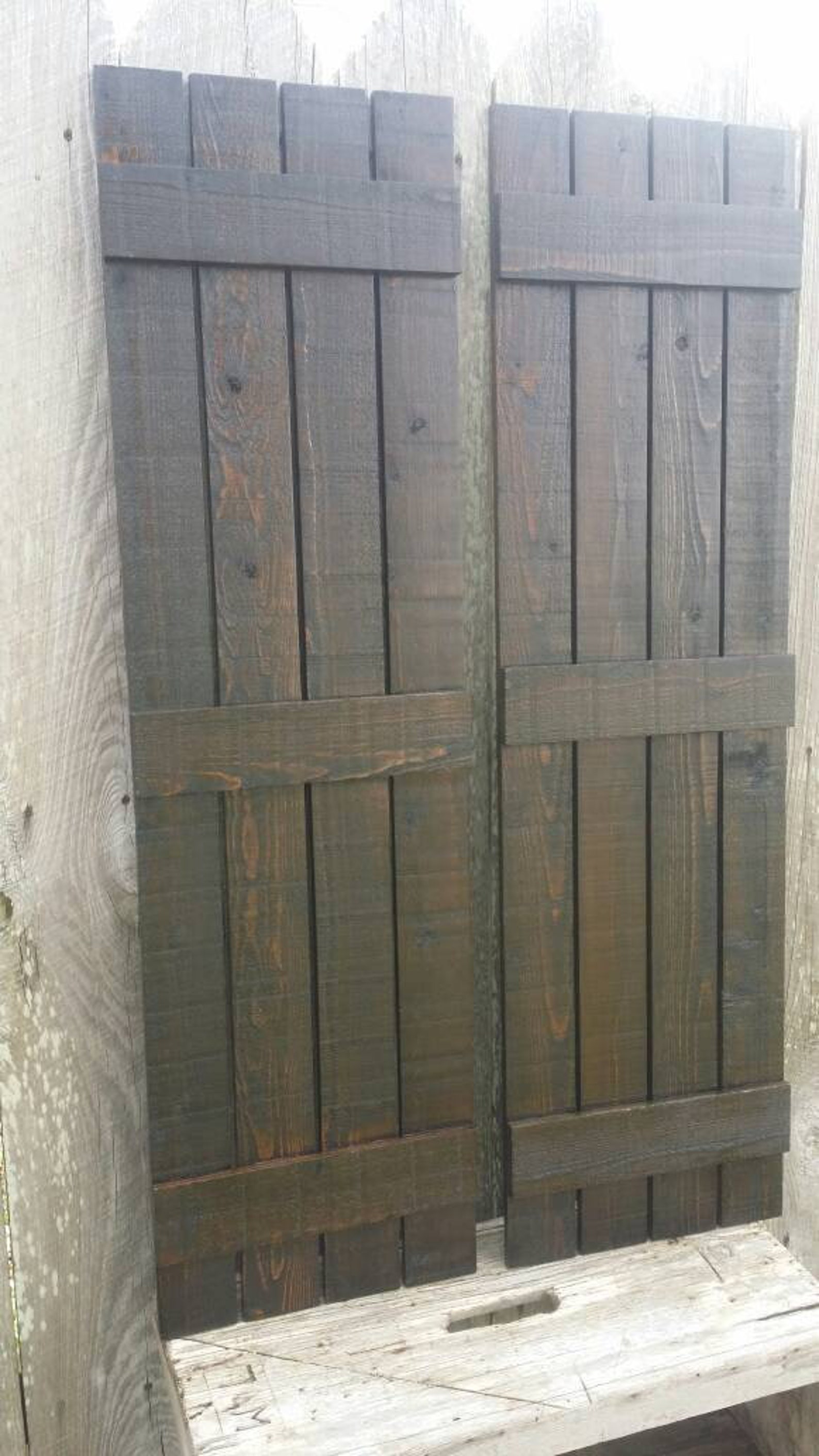 Exterior Shutters Wood Shutters 2 Exterior Cedar Shutters - Etsy