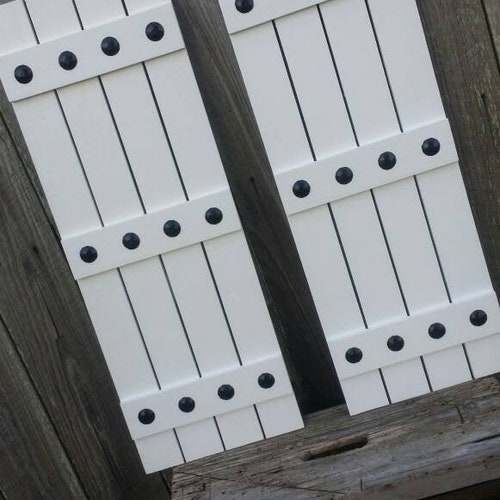 Exterior Shutters 2 Board and Batten Exterior Rustic Cedar - Etsy