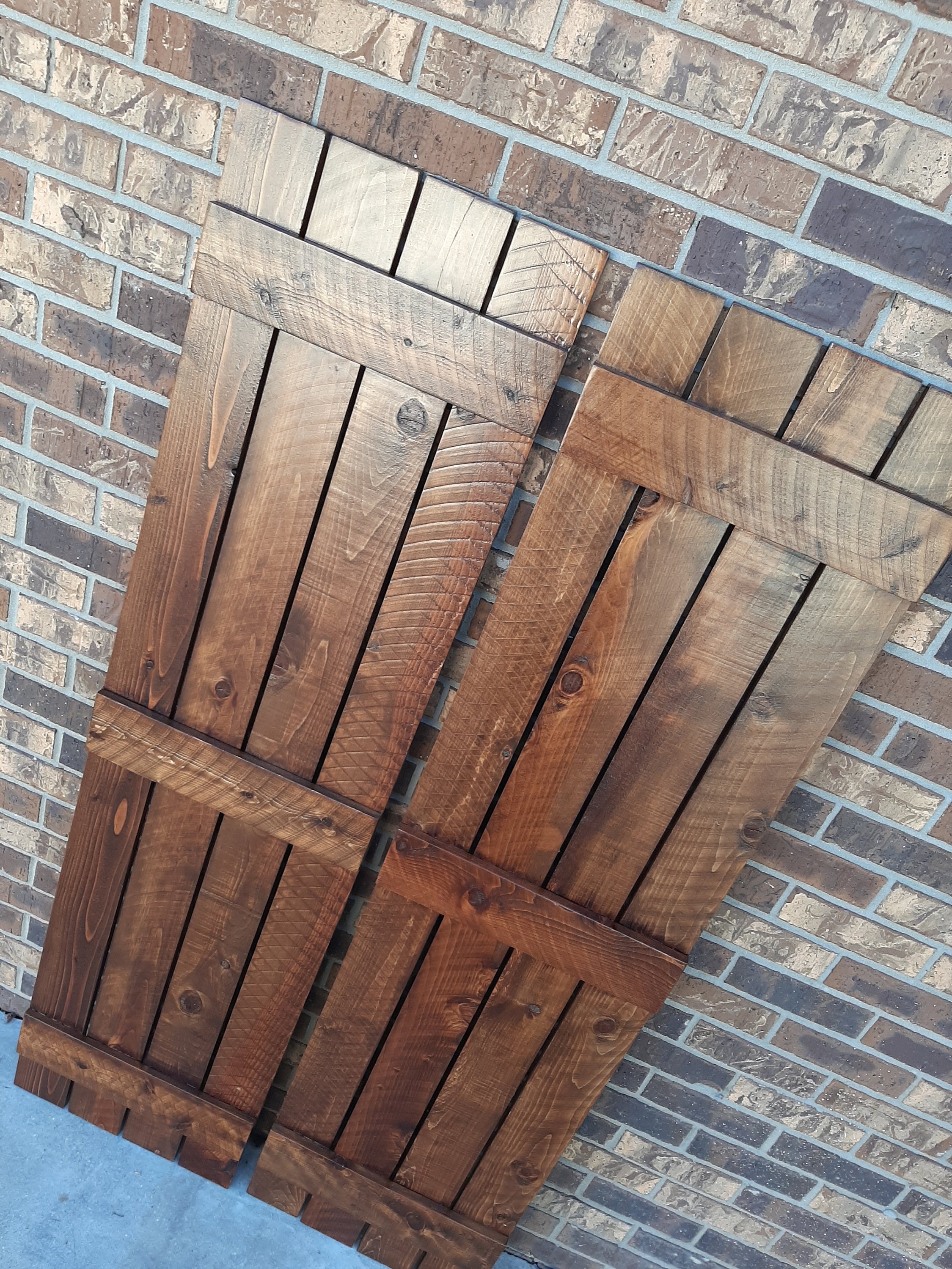 Wood Shutters 6 Exterior Rustic Shutters Board and Batten - Etsy