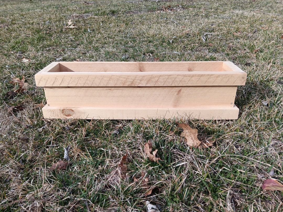 Cedar Window Box Highland Planter Flower Cedar Flower Box Ledge Planter ...