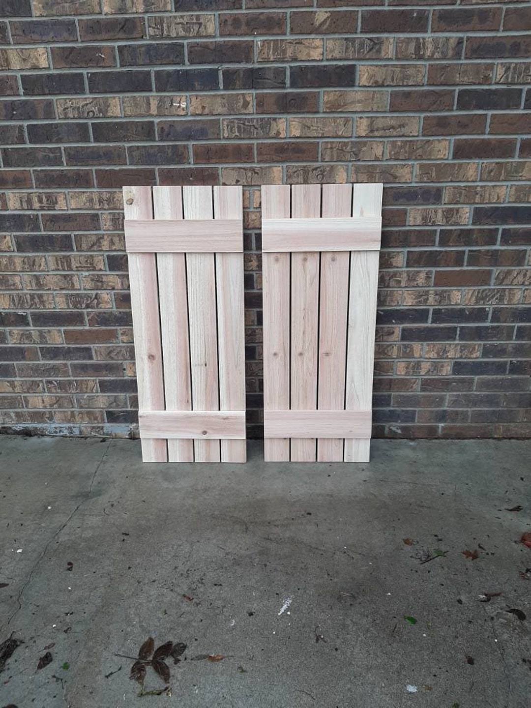 Wood Shutters 6 Exterior Rustic Cedar Shutters - Board and Batten Style ...