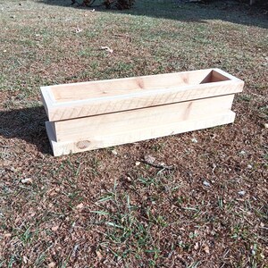 Cedar Window Box Highland Planter Flower Cedar Flower Box Ledge Planter ...