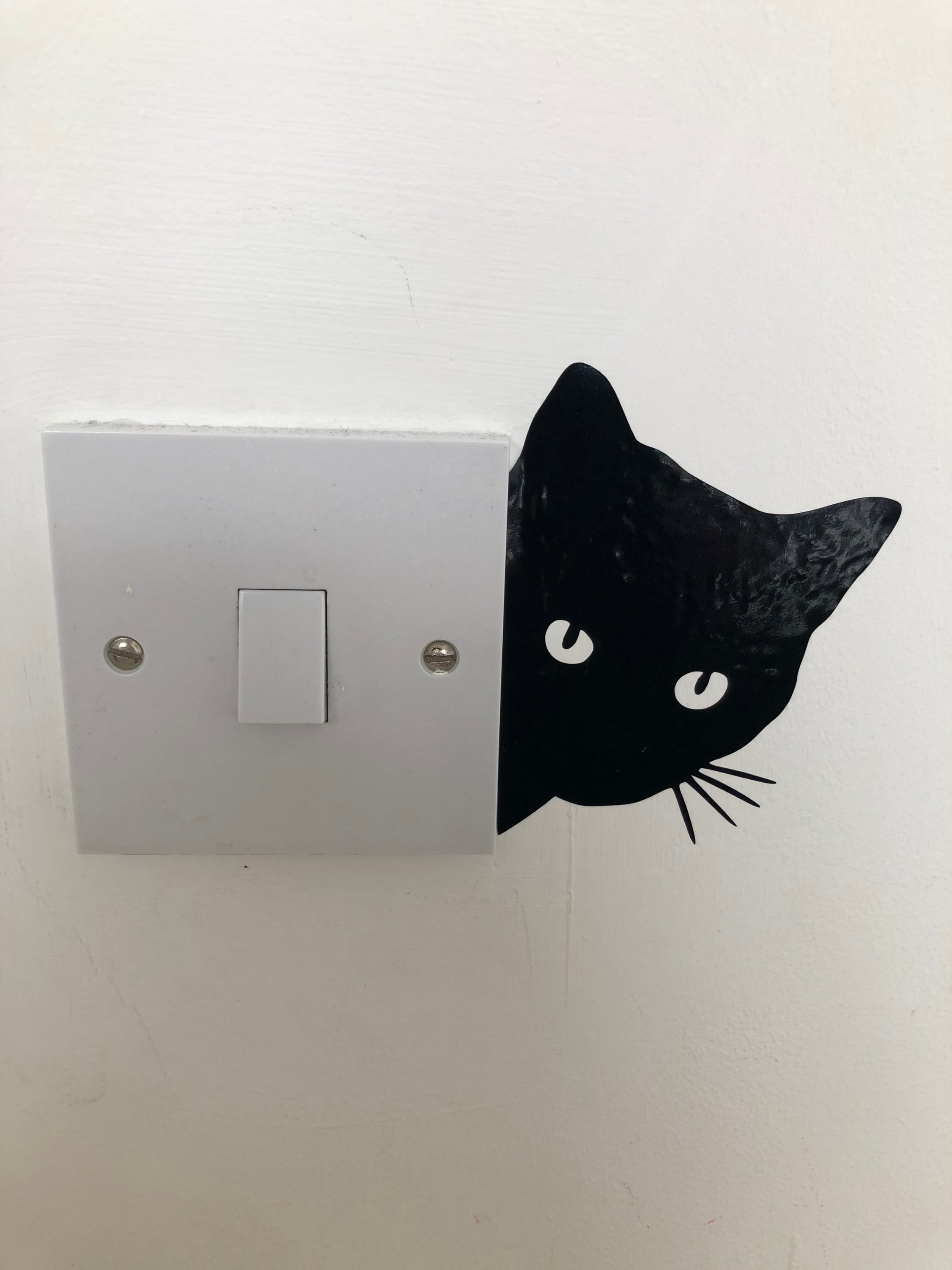 Peeking Cat Light Switch Decal - Etsy