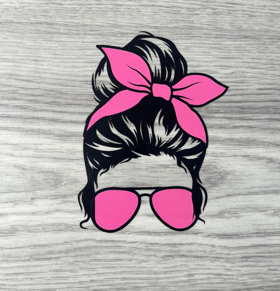 Messy Bun Mum Life Vinyl Decal/sticker - Etsy