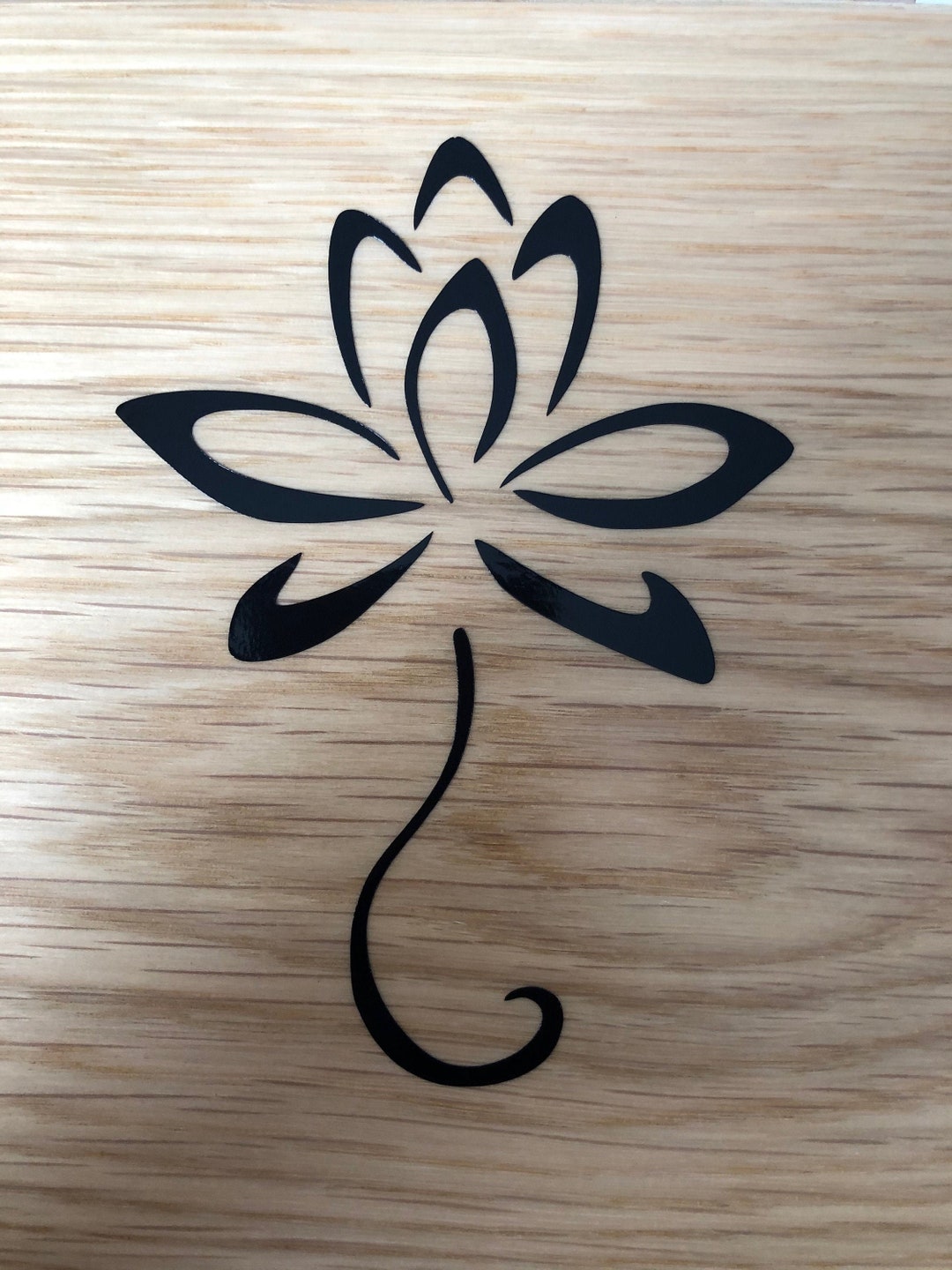 Lotus Flower Vinyl Decal/sticker - Etsy