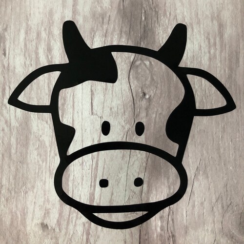 Cute Cow Vinyl Decal/sticker - Etsy UK