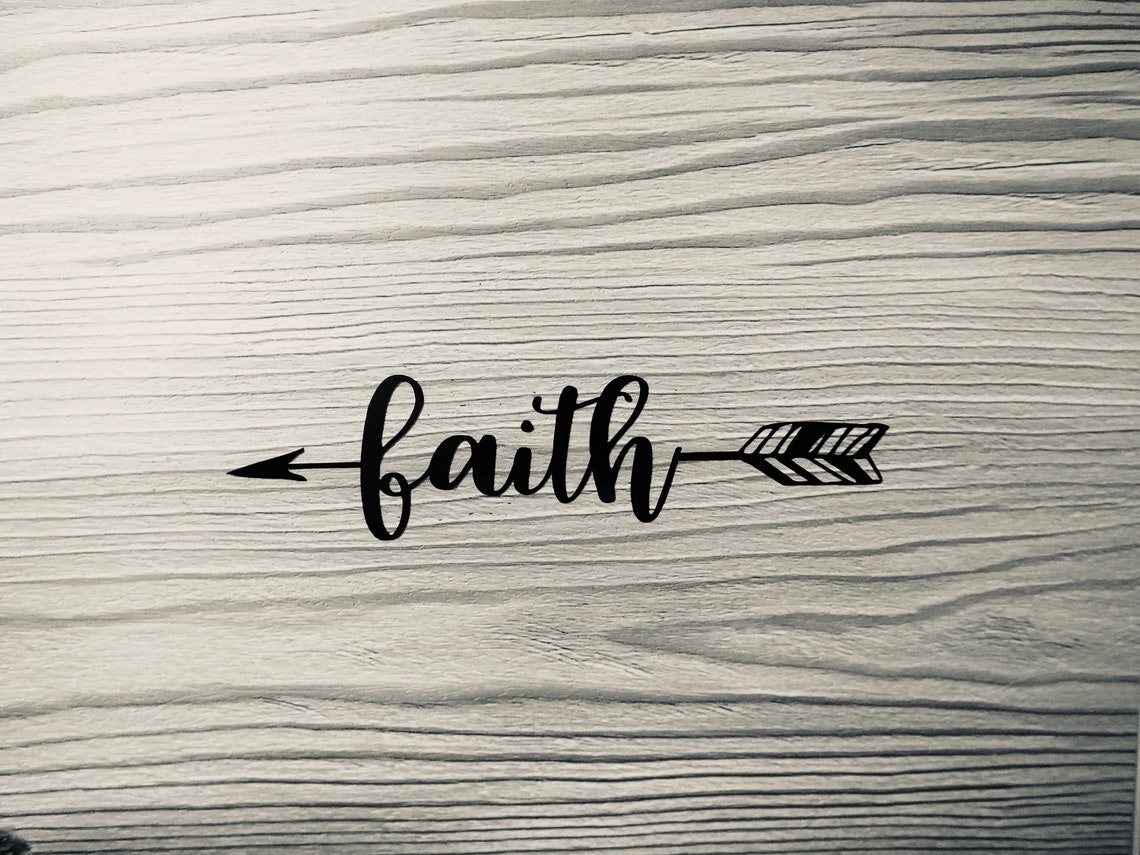 Faith Arrow Vinyl Decal/sticker - Etsy