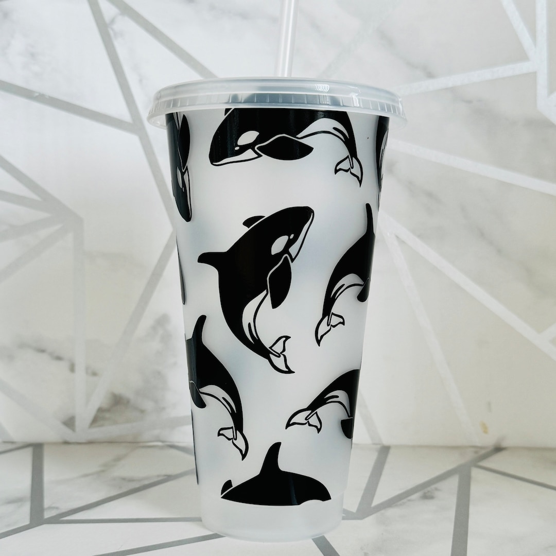 Killer Whale Orca Orcinus Orca 24oz BPA Free Custom Cold Cup ,drinks ...