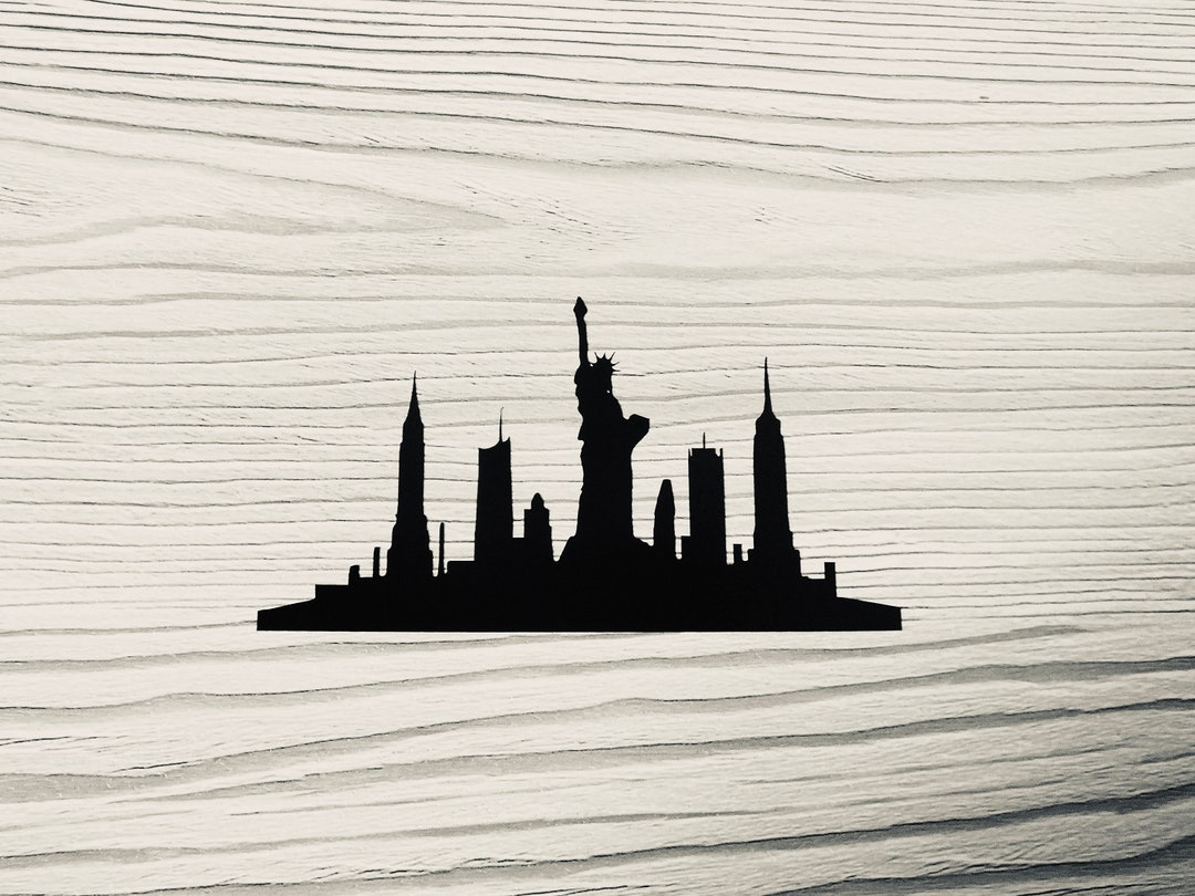 New York Skyline Vinyl Decal/sticker - Etsy