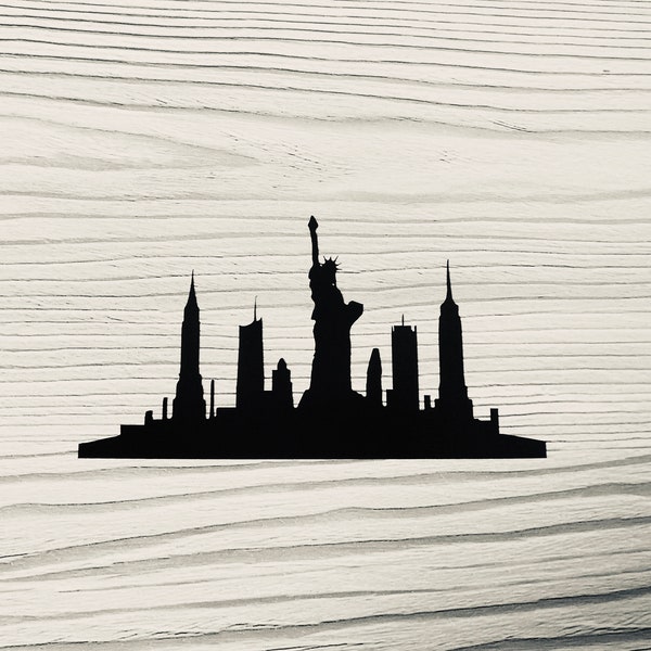 New York City Scape Wall Decal - Etsy