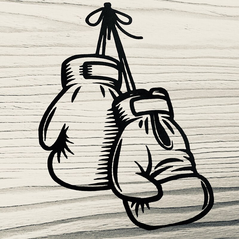 Boxing Gloves Decal - Etsy