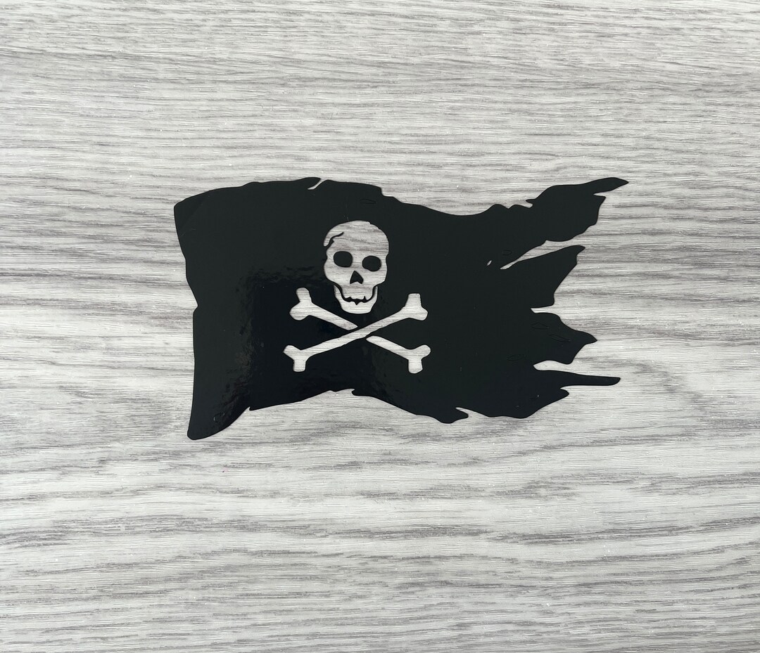 Pirate Flag Vinyl Decal/sticker - Etsy