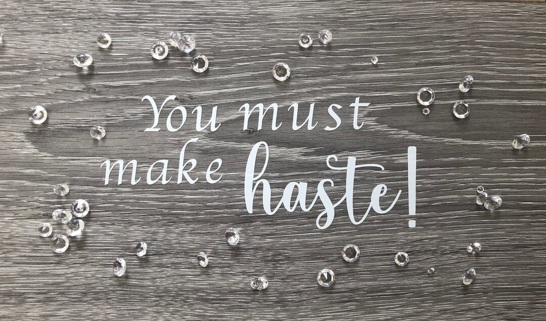Bridgerton you Must Make Haste Vinyl Decal/sticker Multiple - Etsy