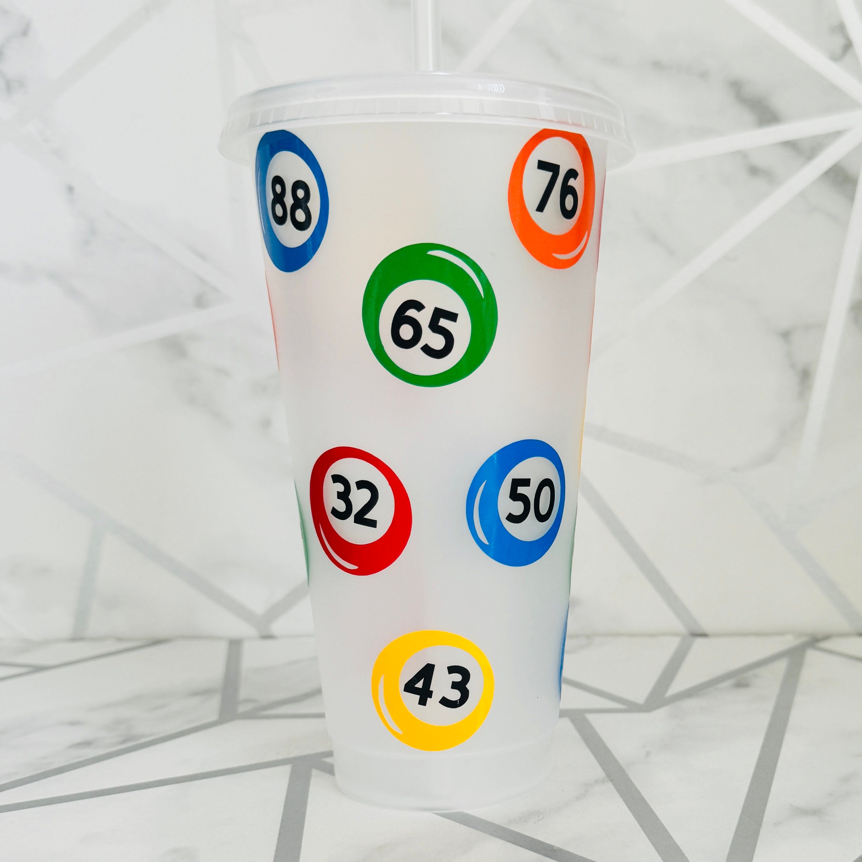 Bingo 24oz BPA Free Custom Cold Cup Drinks Cup Starbucks Style Cup ...