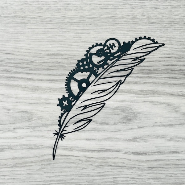 Steampunk Feather - Etsy UK