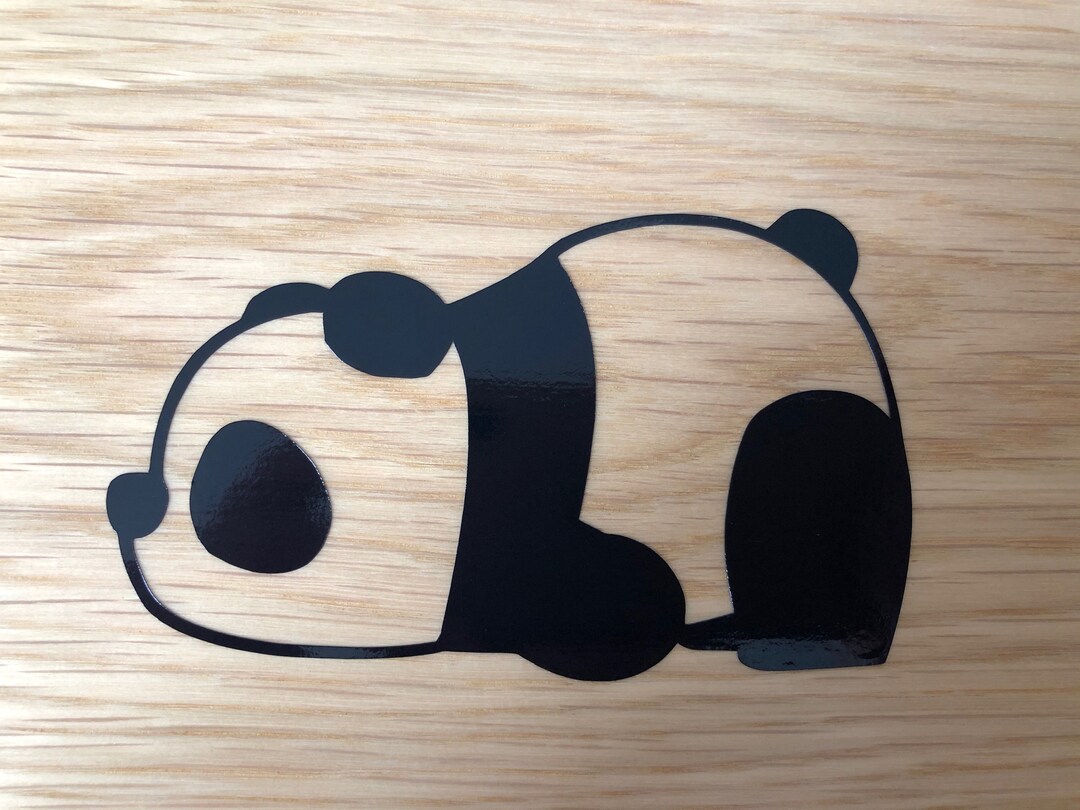 Sleepy Panda Vinyl Decal/sticker - Etsy UK
