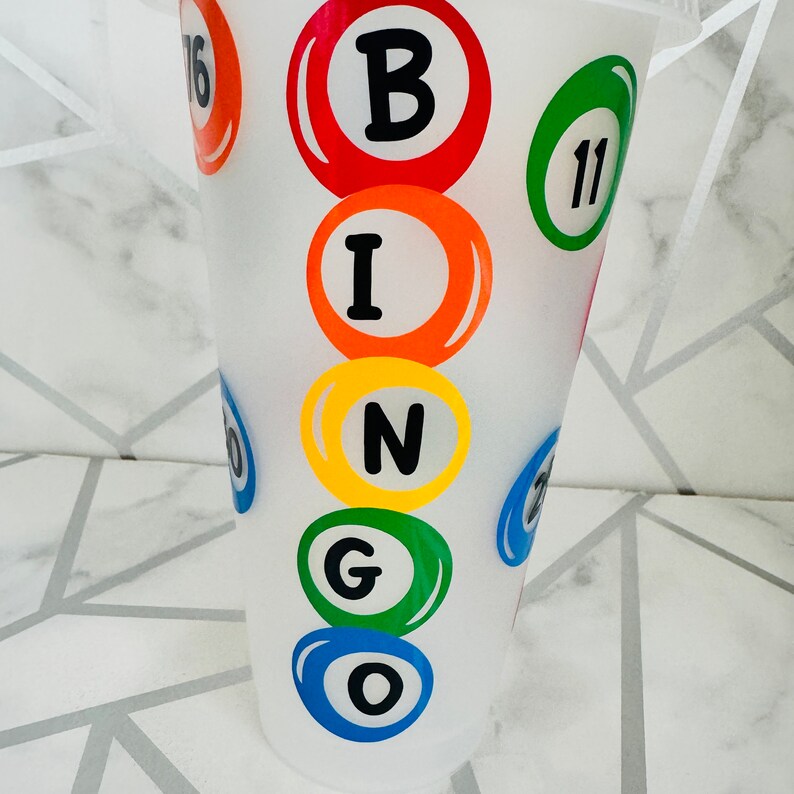 Bingo 24oz BPA Free Custom Cold Cup Drinks Cup Starbucks Style Cup ...