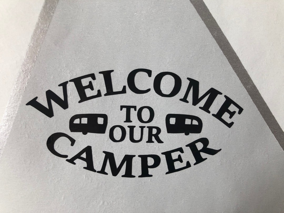 Welcome to Our Camper Vinyl Decal/sticker - Etsy