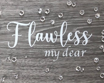 Flawless Vinyl Decal | Etsy