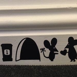 Mouse Hole Vinyl Decal (7 Designs to Choose From) - Etsy
