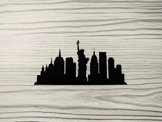 New York Skyline vinyl decal/sticker | Etsy