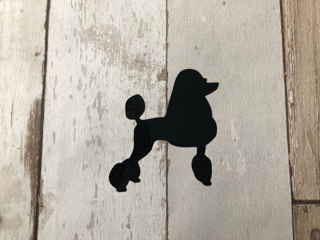 Poodle Vinyl Decal/sticker - Etsy