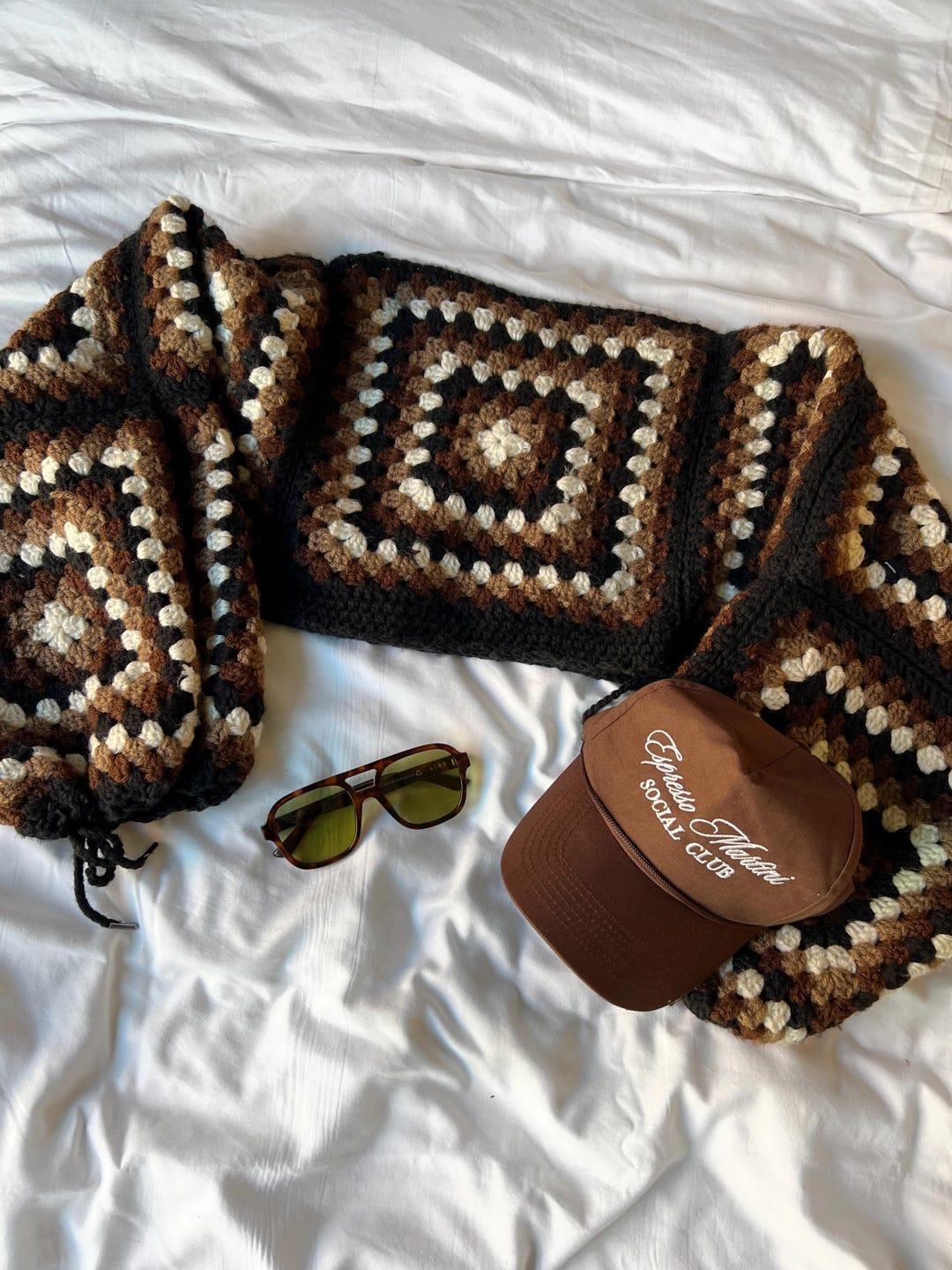 Granny Square Cropped Sweater - Etsy