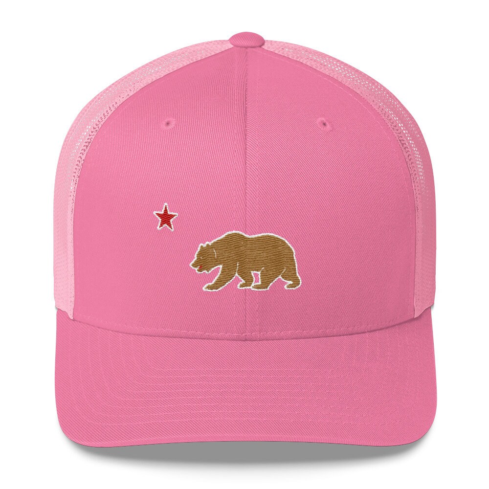 California Bear Trucker Hat California Flag Patch Hat - Etsy