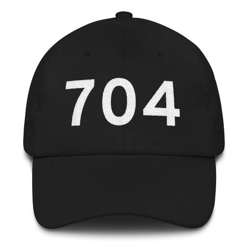 704 Area Code Dad Hat - Charlotte, Gastonia, Mooresville - Etsy