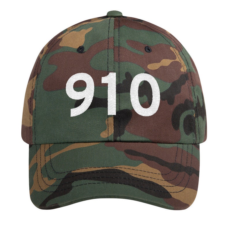 910 Area Code Dad Hat - Wilmington, Fayetteville, Pinehurst - Etsy