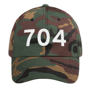 704 Area Code Dad Hat - Charlotte, Gastonia, Mooresville - Etsy
