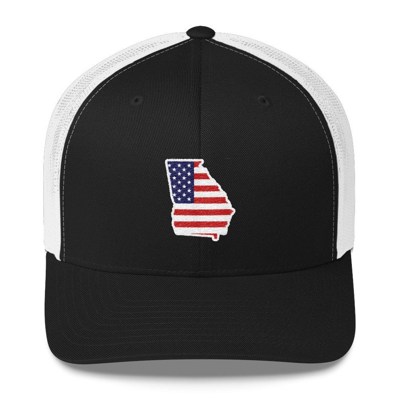 Georgia American Flag Mesh Trucker Hat - Etsy